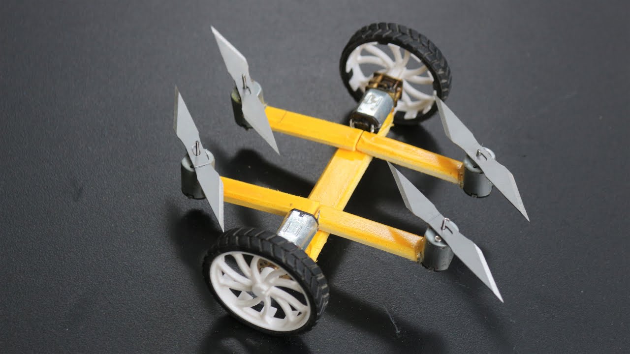 How to make a grass cutter - Car Can Cut Grass - DIY Grass Cutter Car ...