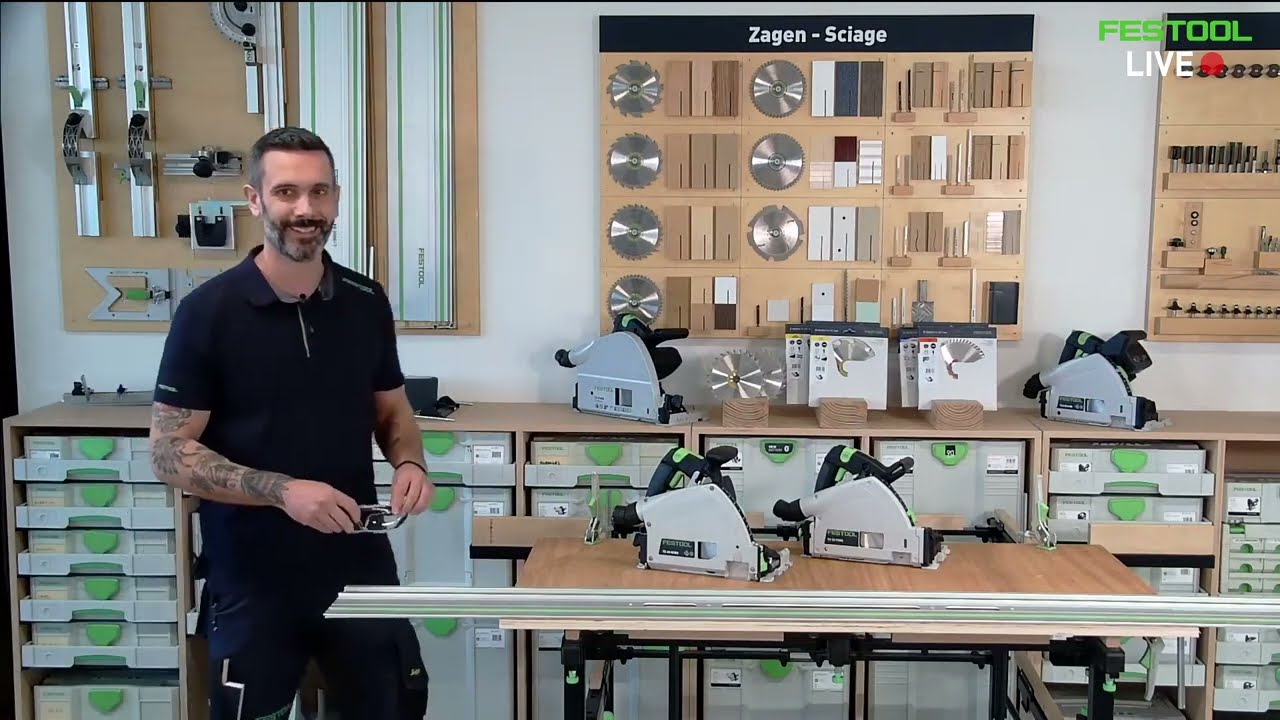 Festool LIVE🔴 [FR] | La nouvelle scie plongeante TS 60 K - YouTube