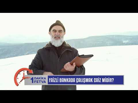 FAİZLİ BANKADA ÇALIŞMAK CAZ Mİ