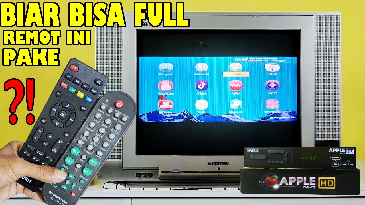 CARA RISET MODE PAL TV POLYTRON TABUNG YANG TIDAK FULL GAMBARNYA UNTUK SET TOP BOX - YouTube