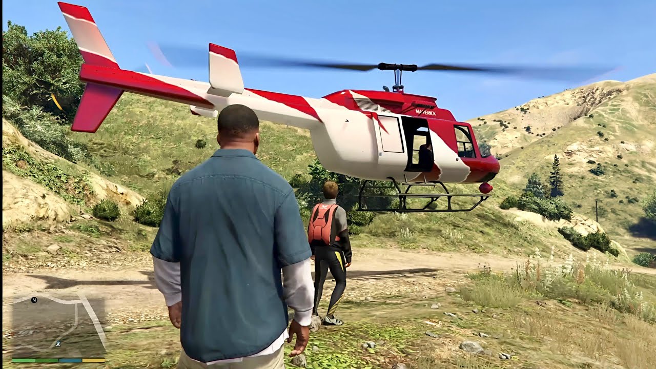 "Saving a Man Falling from the Sky in GTA 5 😱☁️ | Unbelievable GTA 5 ...