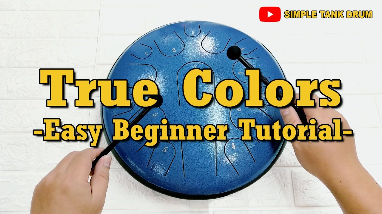 Easy Beginner Tutorial (Vol.1) - True Colors (Phil Collins) - YouTube
