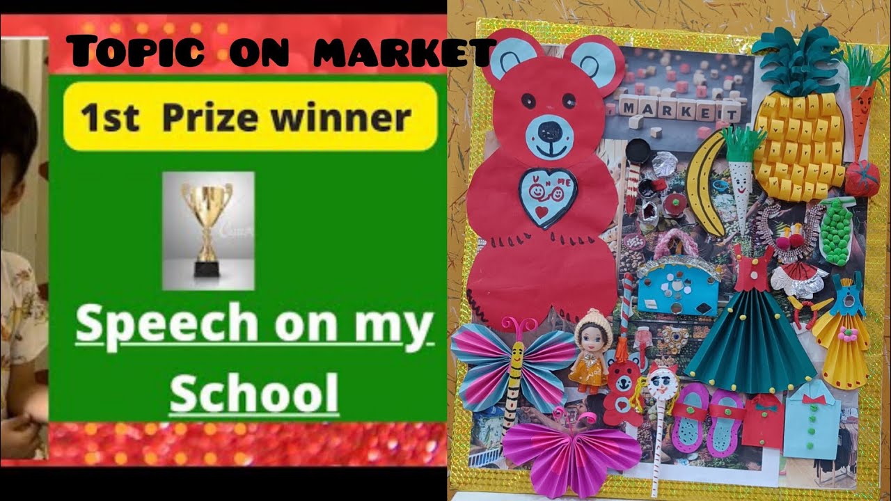 1st position winner props, speech on market| headgear and mini market ...