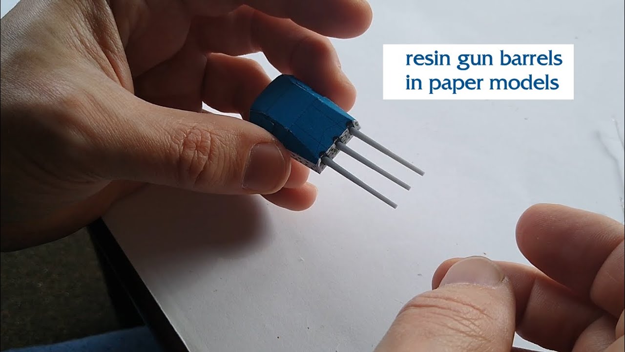 JSC. Resin gun barrels in paper models #papermodel #JSC #modelkartonowy ...