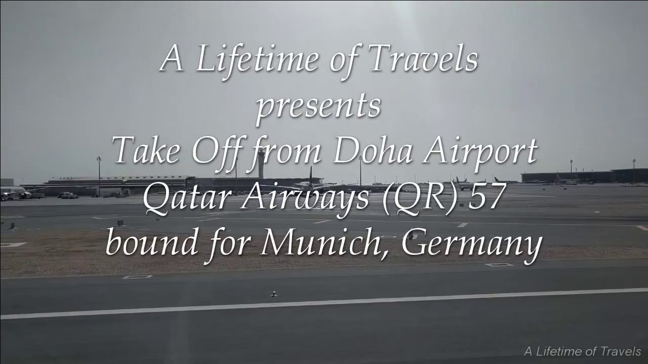 Qatar Airways QR 57 Airbus A350-941 (XWB) Takeoff from Doha Airport ...
