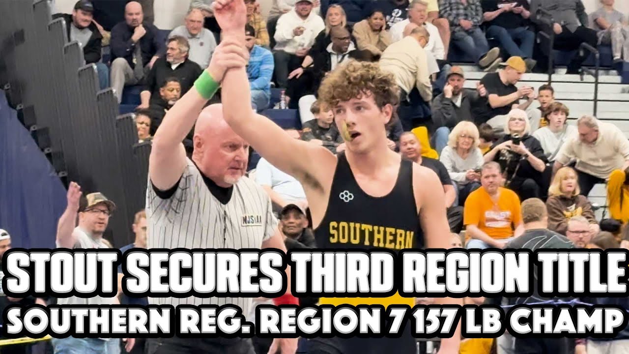 Wyatt Stout (Southern) Wins 157 LB Region 7 Title | 4-2 dec. vs. Ryan ...