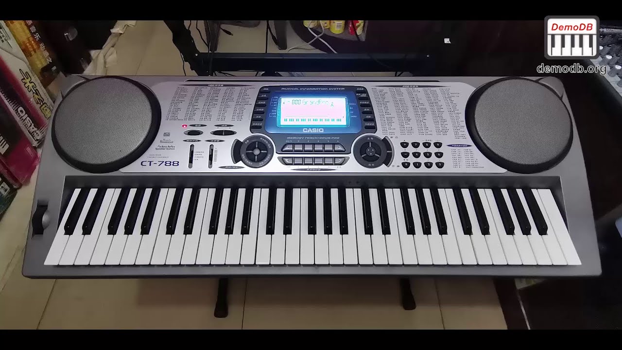 CASIO CT-788 DEMO SONGS - YouTube