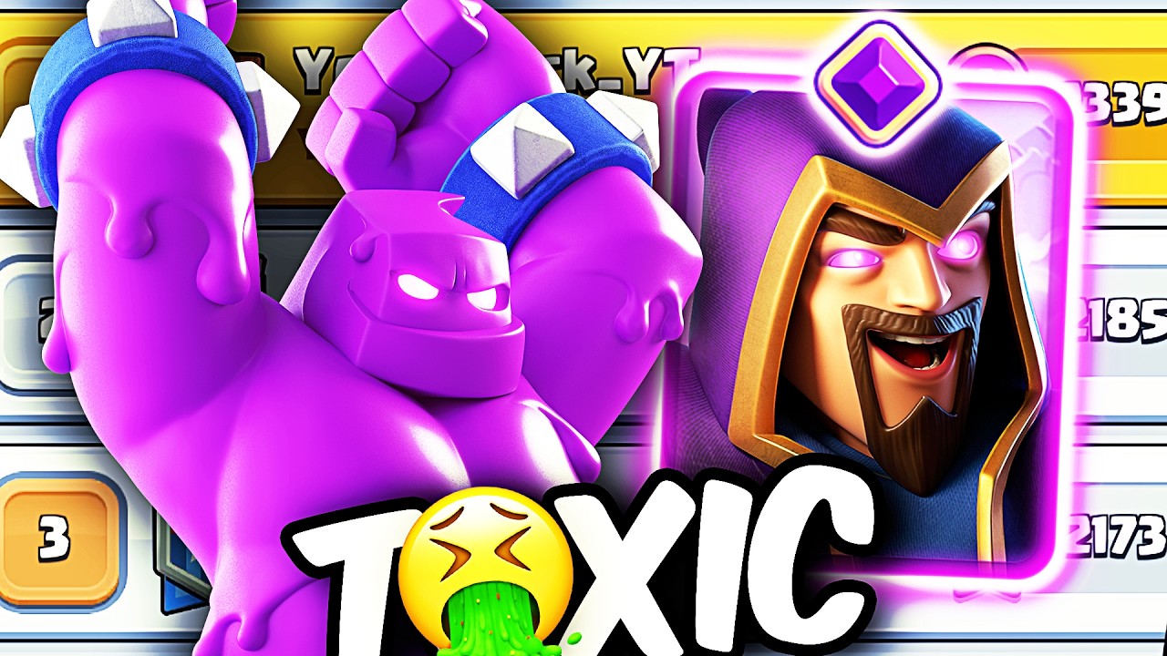EL MAZO *MÁS TOXICO y ROTO* de CLASH ROYALE *GOLEM DE ELIXIR* 🤮 - YouTube