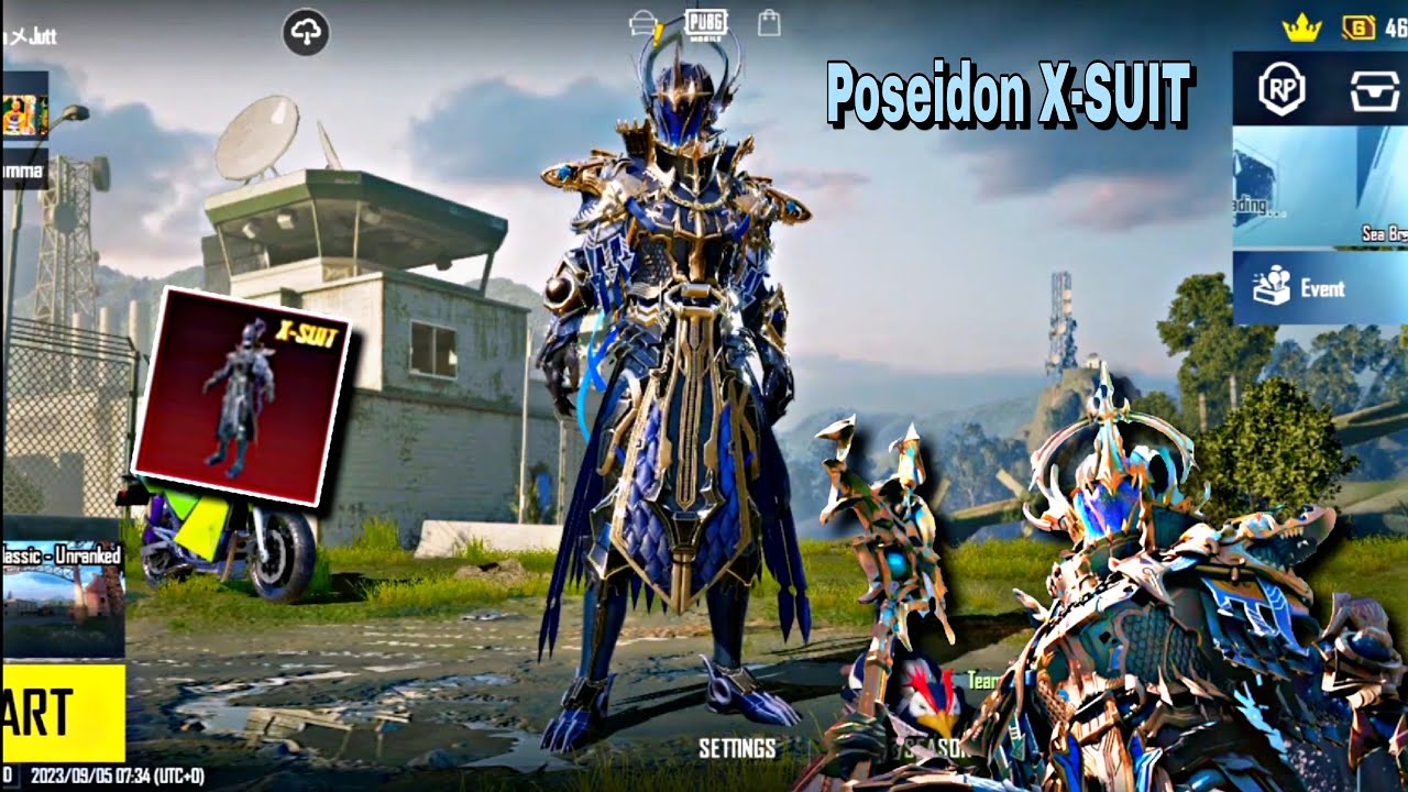 POSEIDON X-SUIT Level 4 Upgrade||Pubg Mobile||Upgrade To level-4||BGMI ...