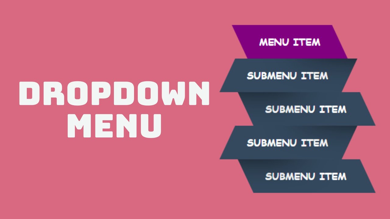 #13 Dropdown Menu | HTML CSS | WebDesign | ThinhPham - YouTube