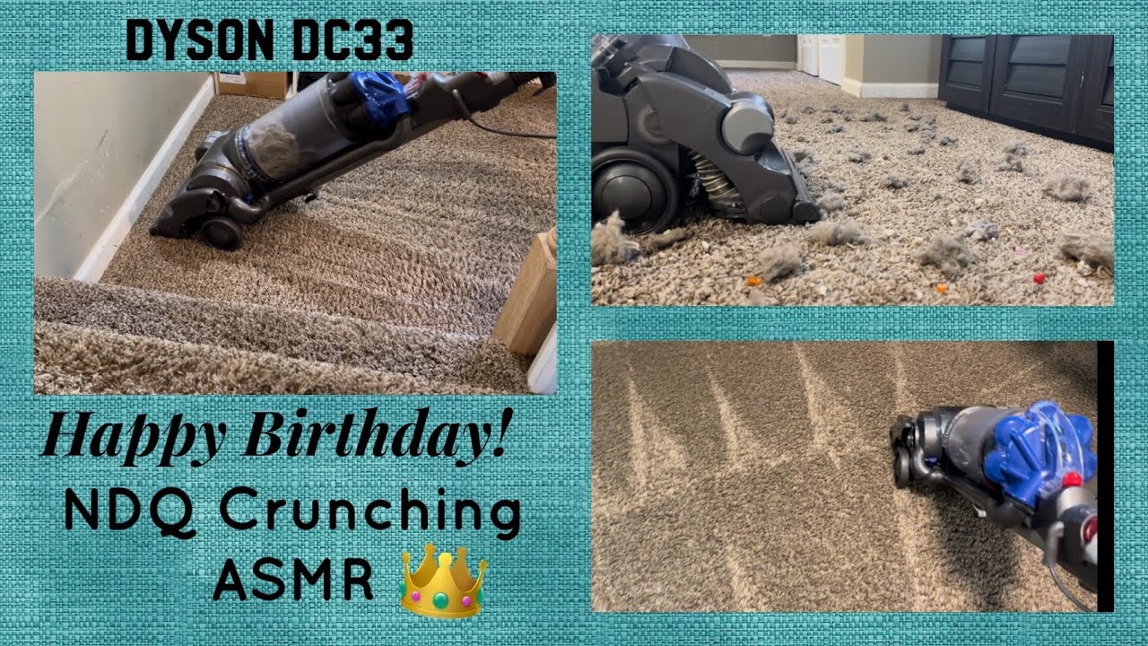 Dyson DC33 / Mess Test / Brushroll Action / Dyson Vacuum Lines Happy ...