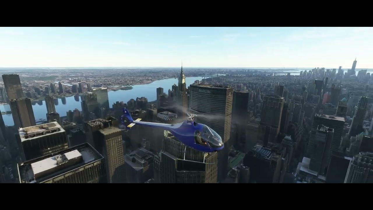 MS Flight Simulator New York City Helicopter Flight – 60 FPS - YouTube
