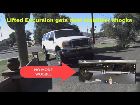 2000 Ford Excursion Rough Country Dual Stabilizing Steering Kit Install ...