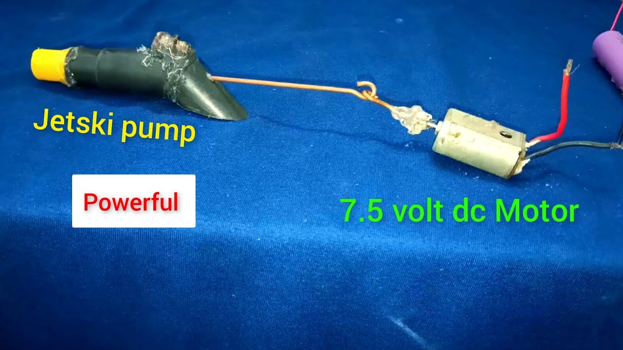 Home made mini WATER JET pump || jetski IMPELLERS visible cavitation ...