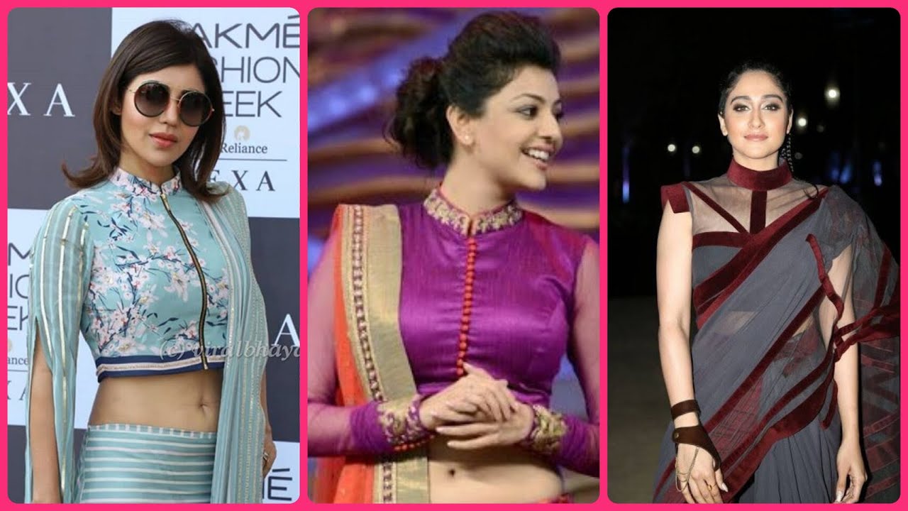 #High Neck blouse design/ New & latest high nack blouse design ideas ...