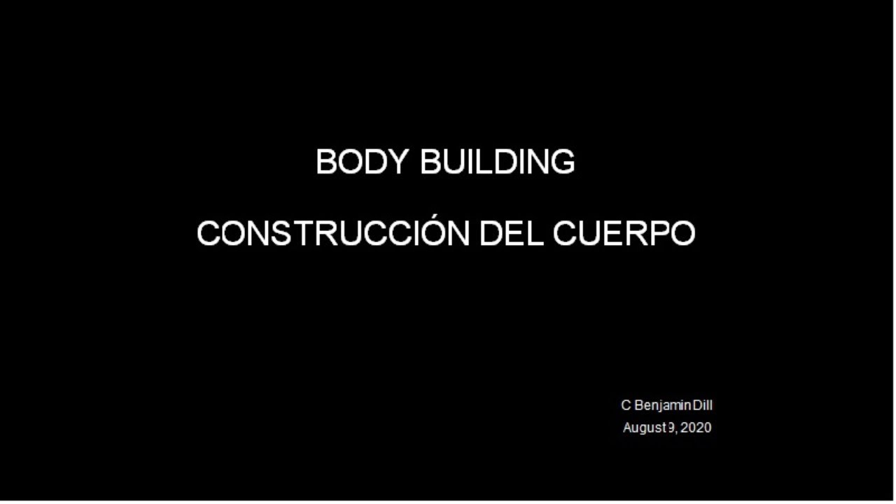 Body Building - Pastor Charles Dill - 08/08/2020 - YouTube