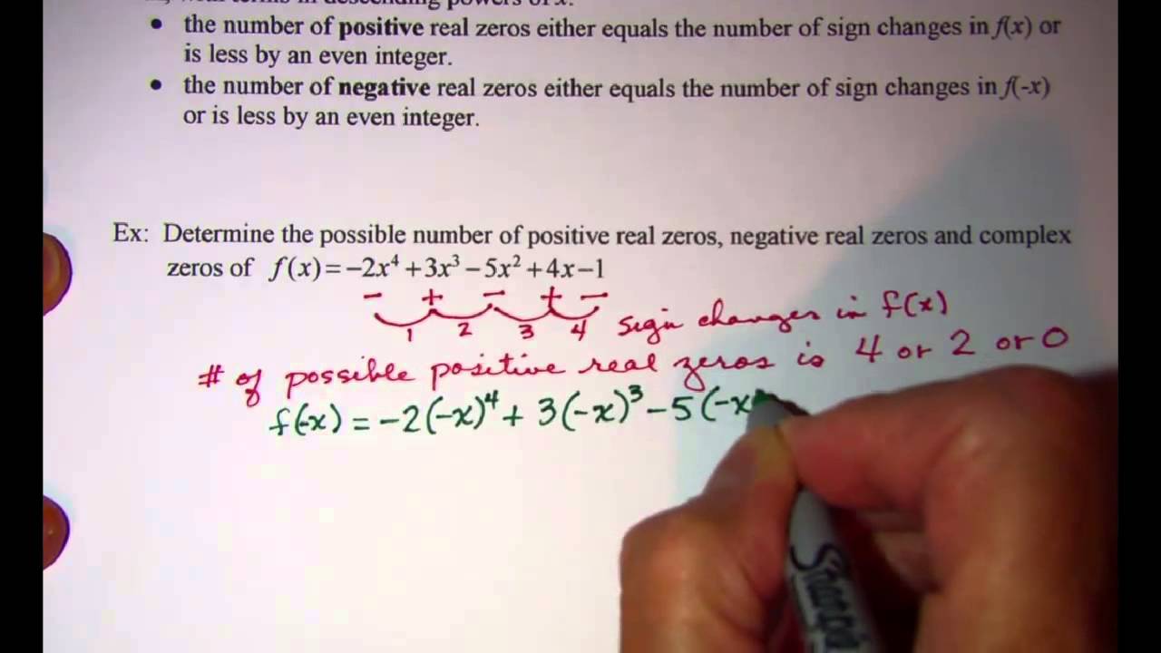 Descartes Rule of Signs - YouTube