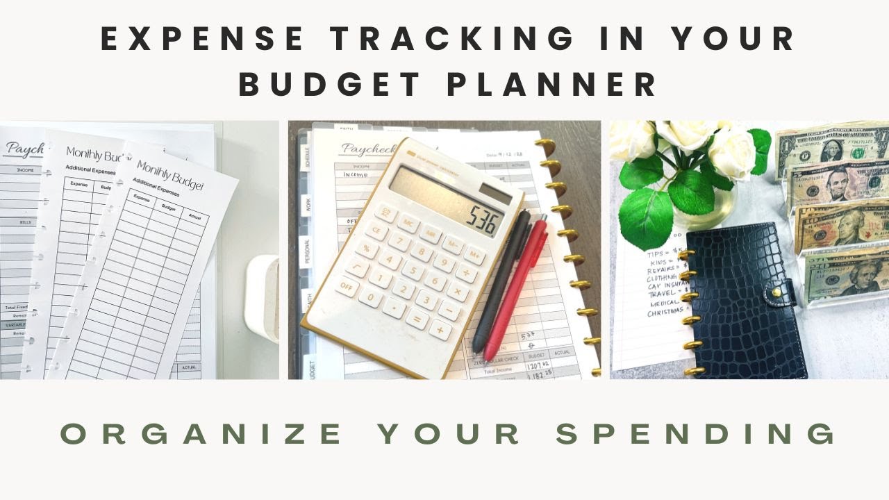 Expense Tracking in Your Budget Planner: Organize your Spending - YouTube