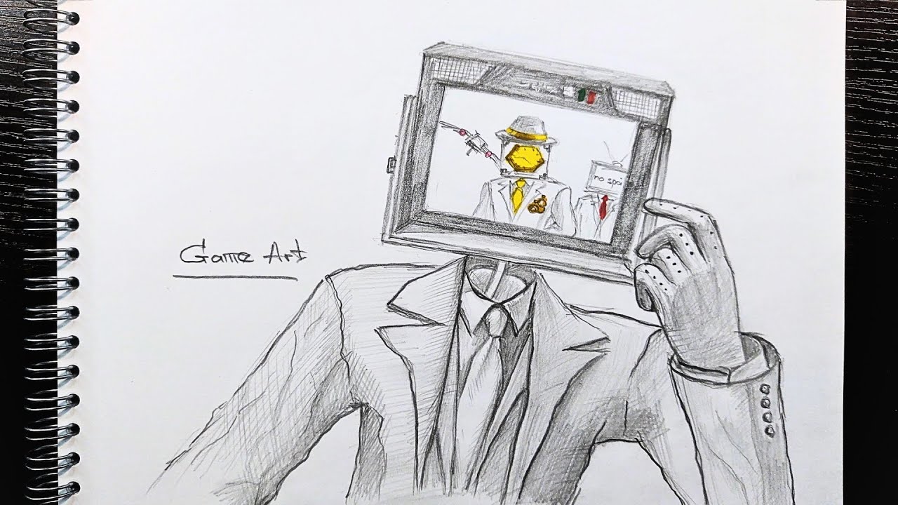 DRAWING Large TV-man shows Elite Clockman 😳😳😳 - YouTube