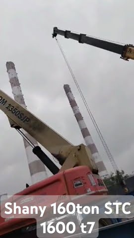 sany 160 ton stc 1600 t7 #crane #real # operation # video #trending # ...