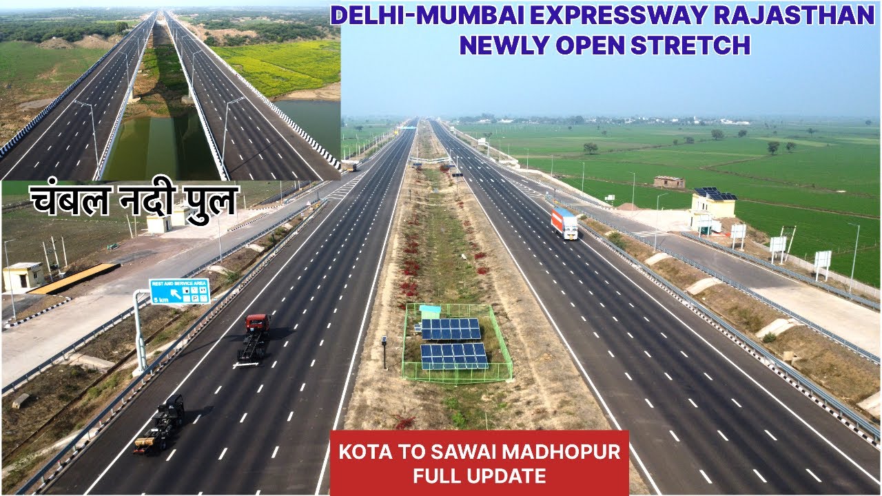 DELHI-MUMBAI EXPRESSWAY |KOTA TO LABAAN UPDATE VIDEO AMENITIES DETAILS ...