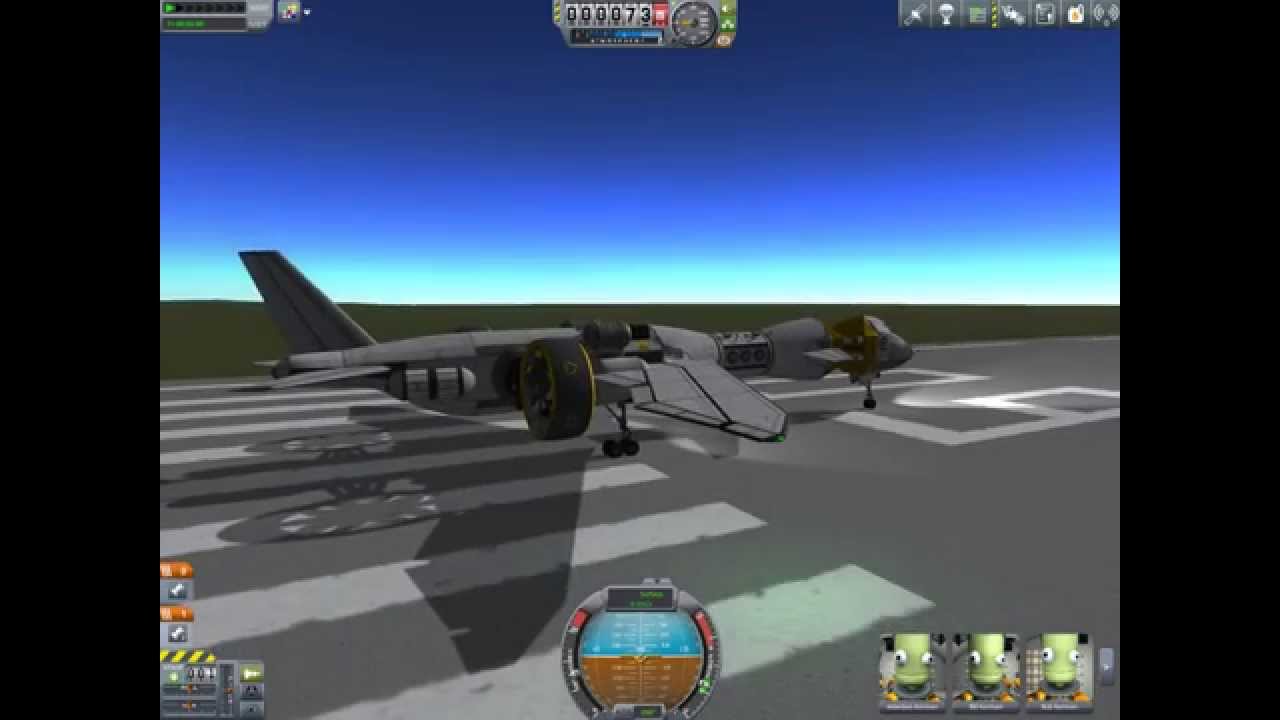Kerbal Space Program - Nuclear VTOL Aircraft - YouTube