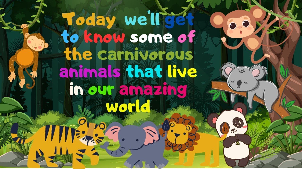 get to know carnivorous animals | for kids videos - YouTube