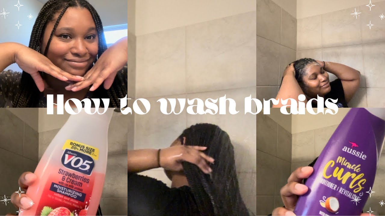 How to wash your braids ll Maintain moisture - YouTube