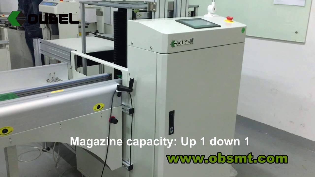 L shape PCB magazine Unloader - YouTube