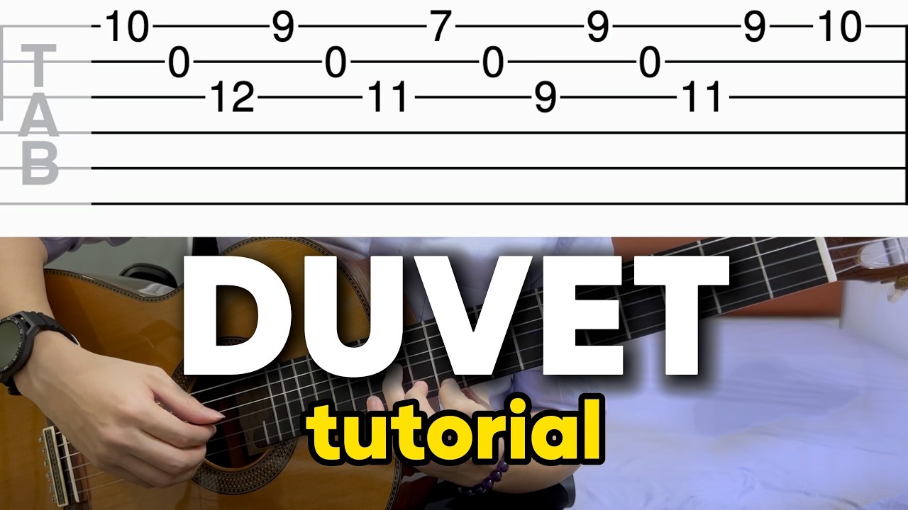 Duvet (Guitar Solo) Step-by-Step Tutorial (with Guitar Tab) - YouTube