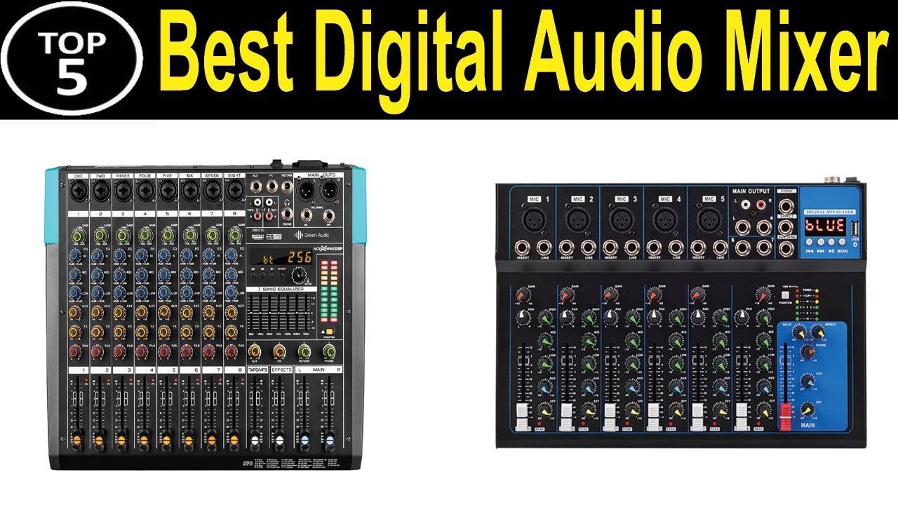 TOP 5 BEST Digital Audio Mixer Review 2023 - YouTube