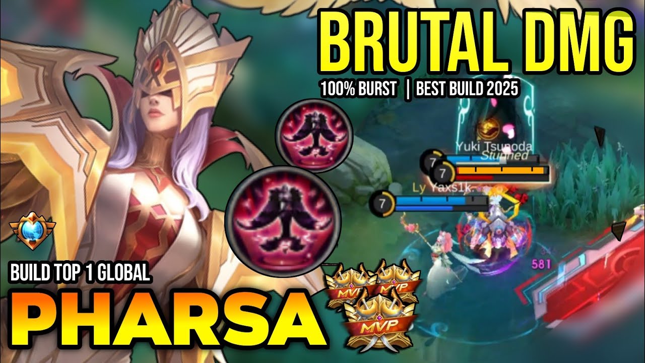 PHARSA BEST BUILD 2025 | BUILD TOP 1 GLOBAL PHARSA GAMEPLAY | MOBILE ...