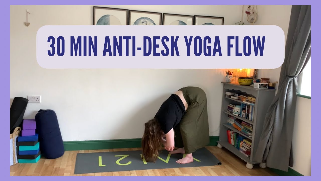 Gentle Anti-Desk Yoga Flow | All Levels | Perfect post work flow ️ ...