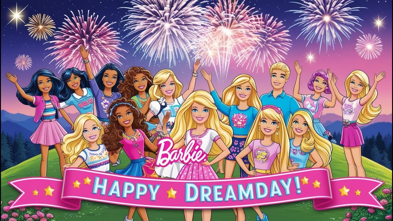 "Barbie’s Happy Dreamday Song 🎉 Magical Birthday Party Fun | Kids Fun ...