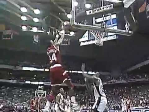 David Robinson's Game-Winning Block on Hakeem Olajuwon - YouTube