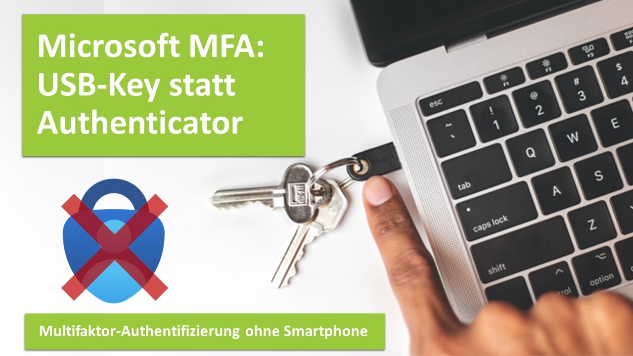 Microsoft 365 MFA mit YubiKey statt Authenticator - YouTube