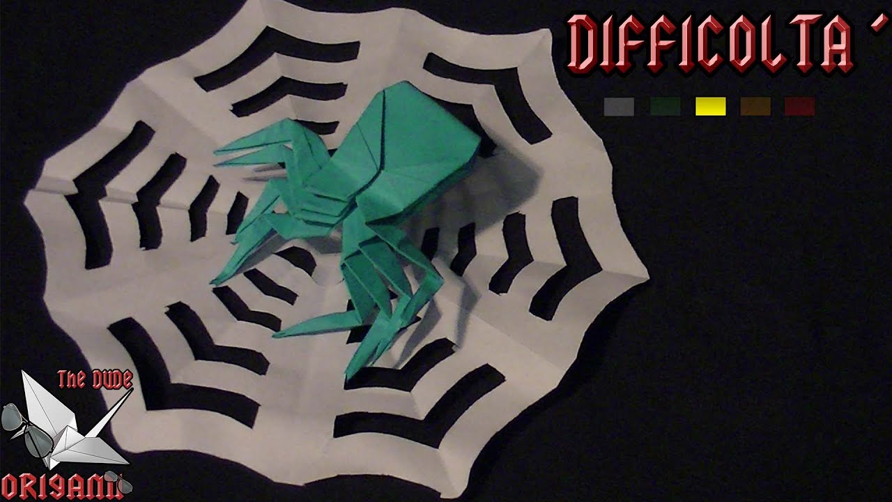 [ORIGAMI ITA] Ragno || Origami di Halloween/Per Bambini (E Non Solo ...