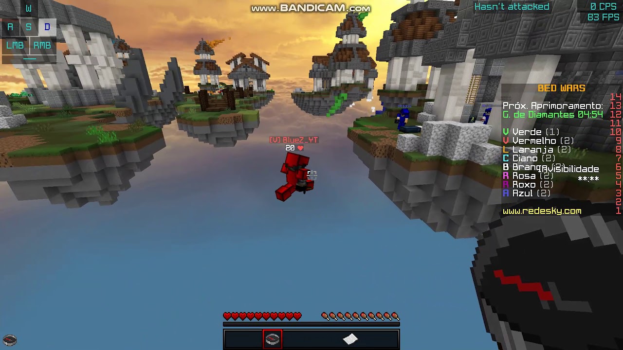 BlueZ_YT utilizando hack, Rede Sky. - YouTube