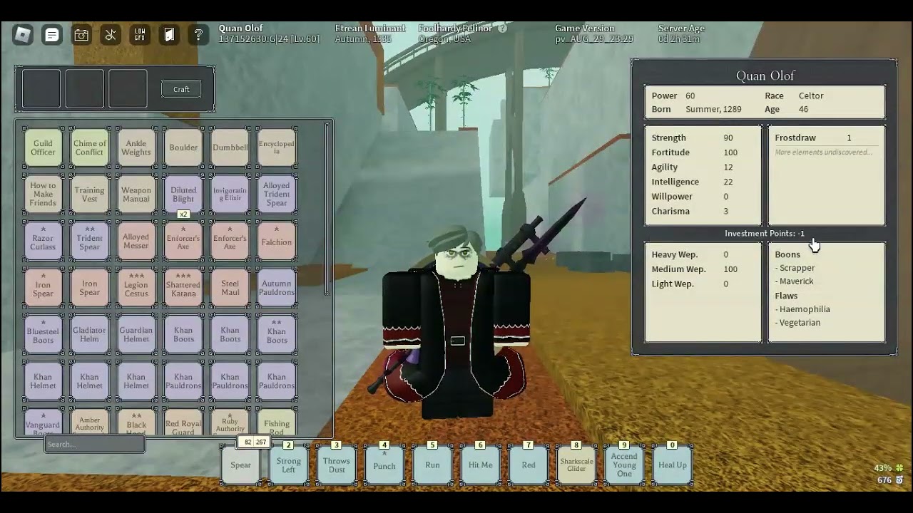 I have -1 investment point | Deepwoken - YouTube