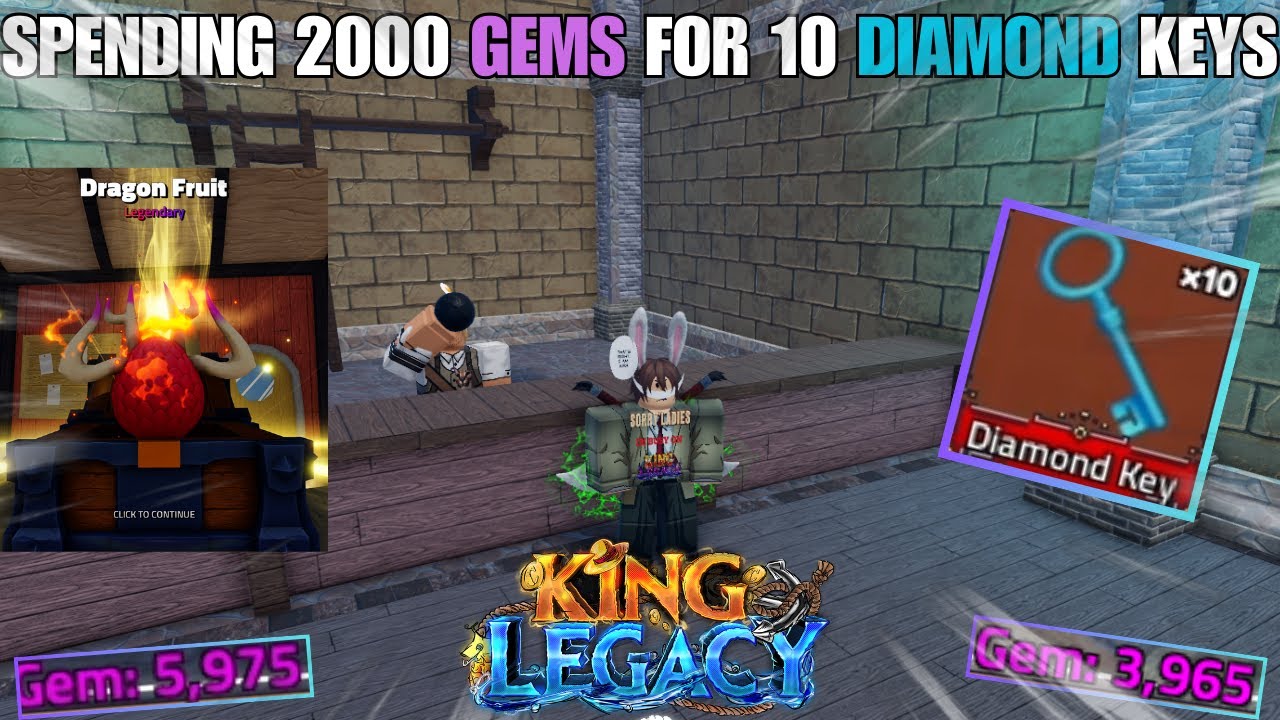 I USED 10 DIAMOND KEYS AND GOT THIS! (King Legacy) - YouTube