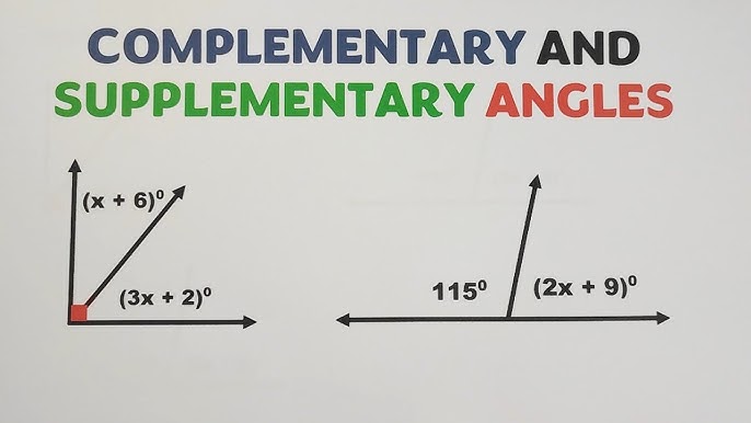 Complementary Supplementary Angles Pdf