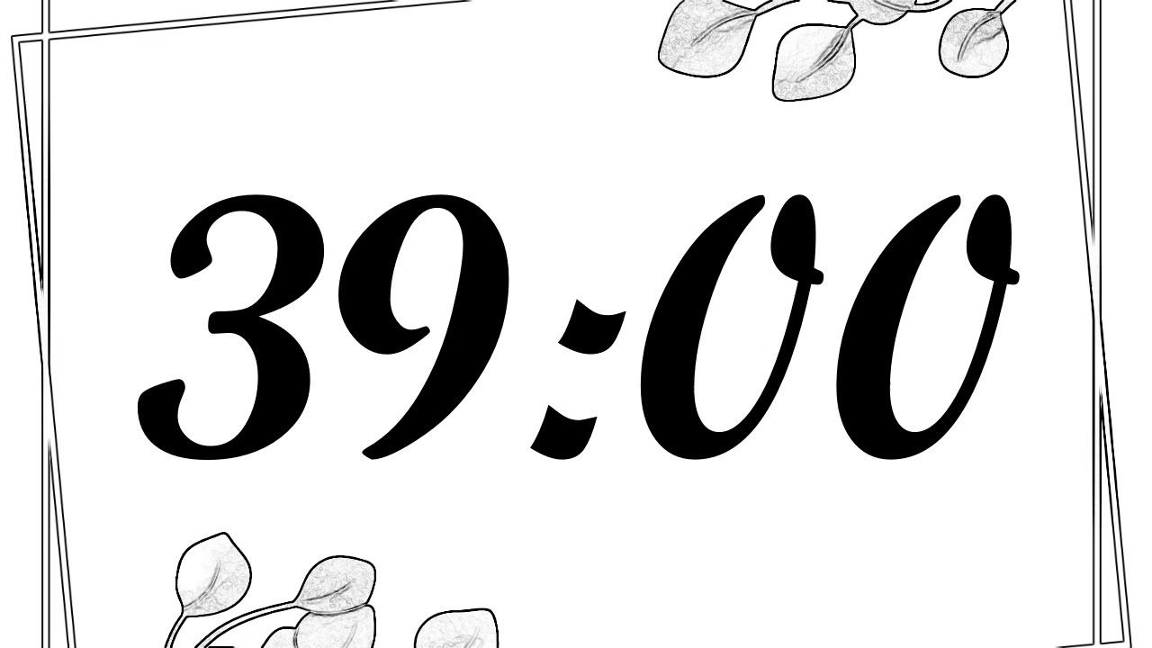 39 Minute Timer | 2340 Second Timer | 39 Minute Countdown with Music - YouTube