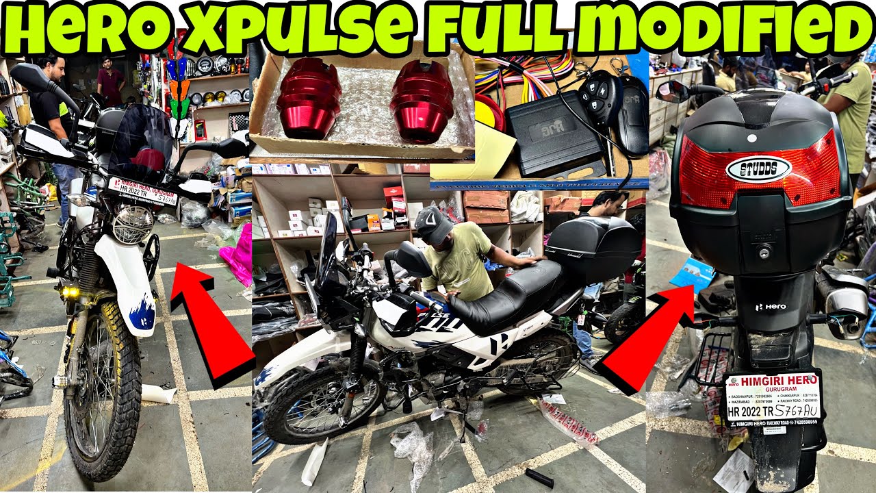 hero xpulse 200 modified for touring |xpulse modification | xpulse ...