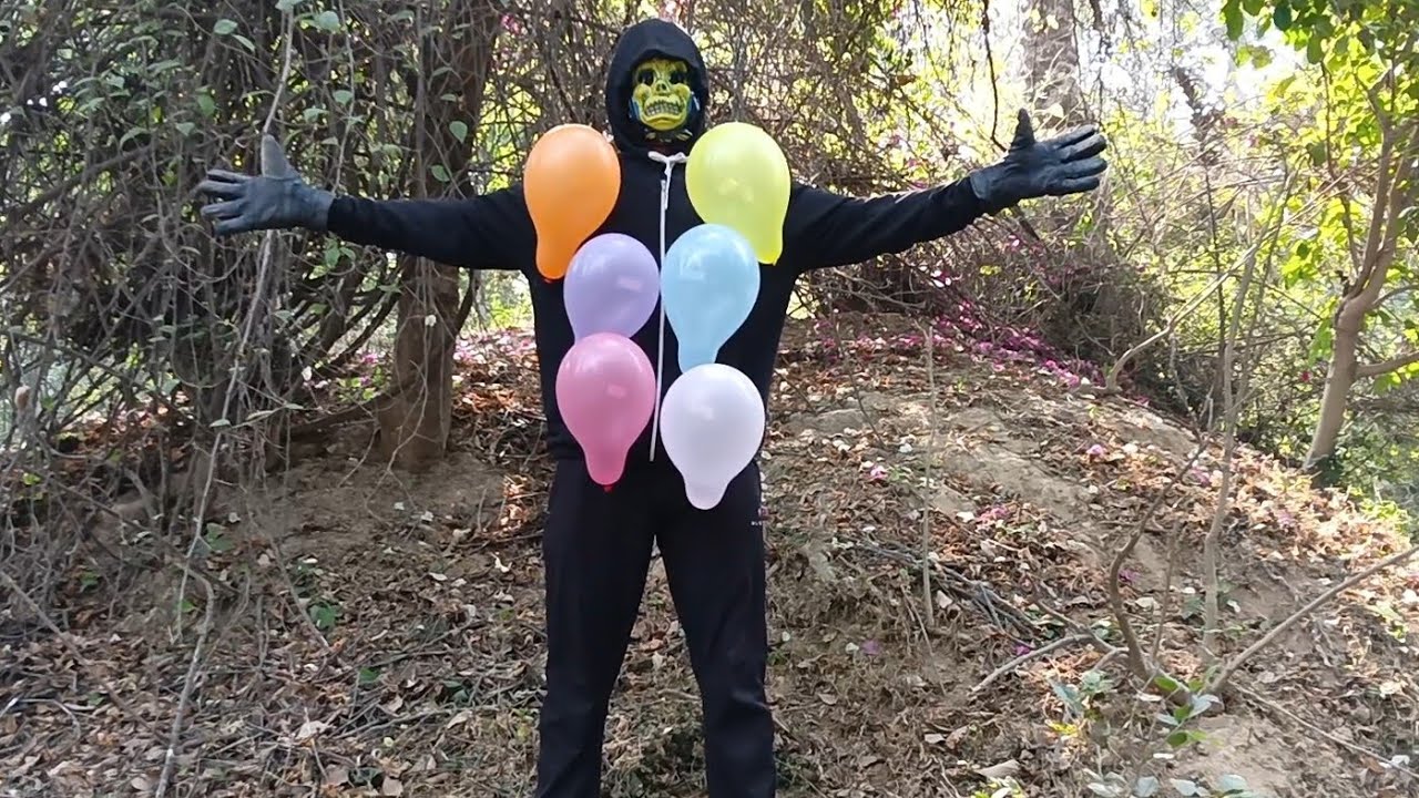 Ghost uncle with balloons part1 - YouTube