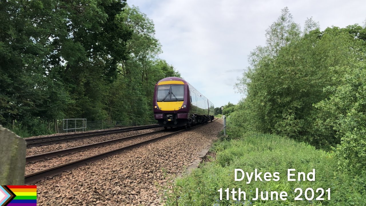 Collingham Footpath (Dykes End) Level Crossing (11/06/2021) - YouTube