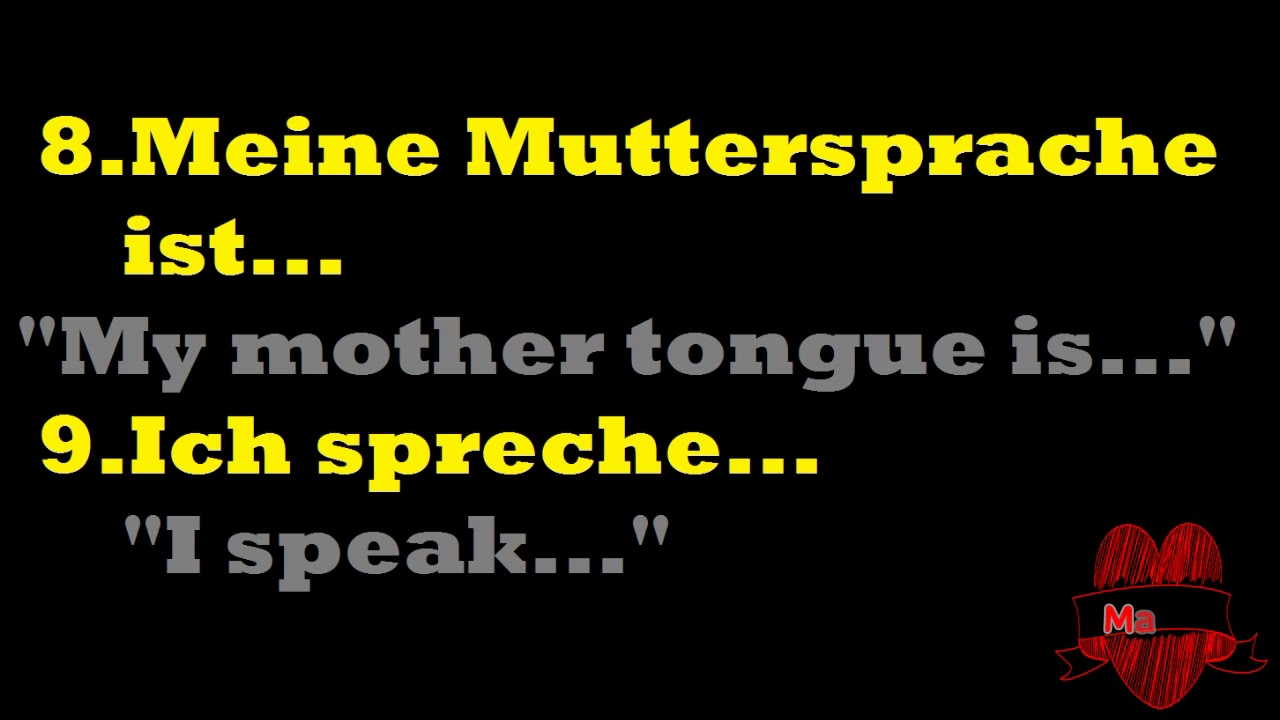 German, How to introduce yourself, German for Beginners, A1 Level ...