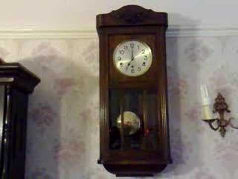 DUFA WESTMINSTER CHIME CHIMING WALL CLOCK - YouTube