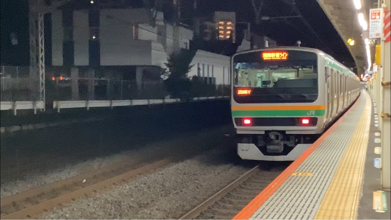 横須賀線普通逗子行きE217系2017S +普通久里浜行きE217系Y-34と湘南新宿ライン普通逗子行きE231系2565Y+E231系U63がJR保土ケ谷駅から発車！【令和5年8月8日火曜日 ...