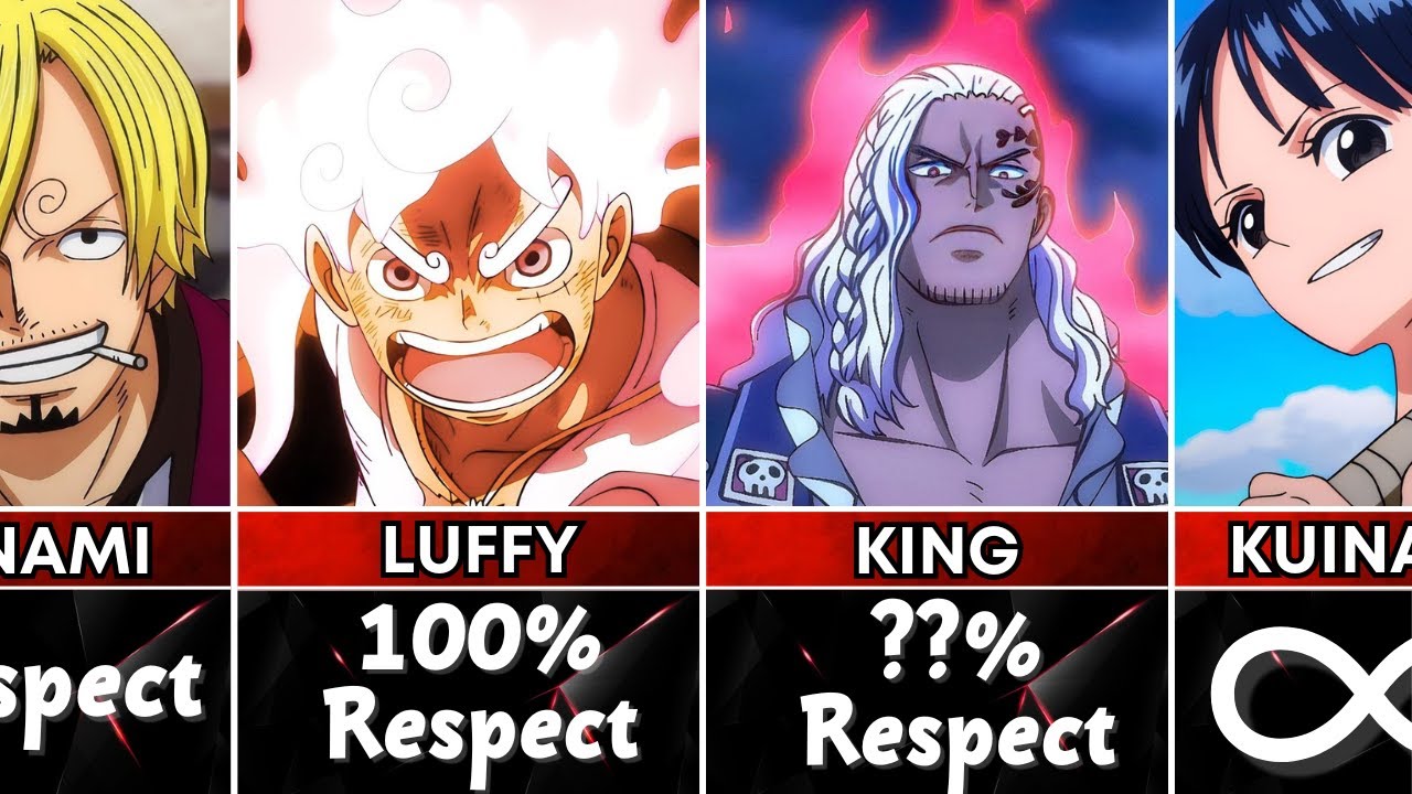 Who respects Roronoa Zoro?! - % of respect from ONE PIECE characters ...