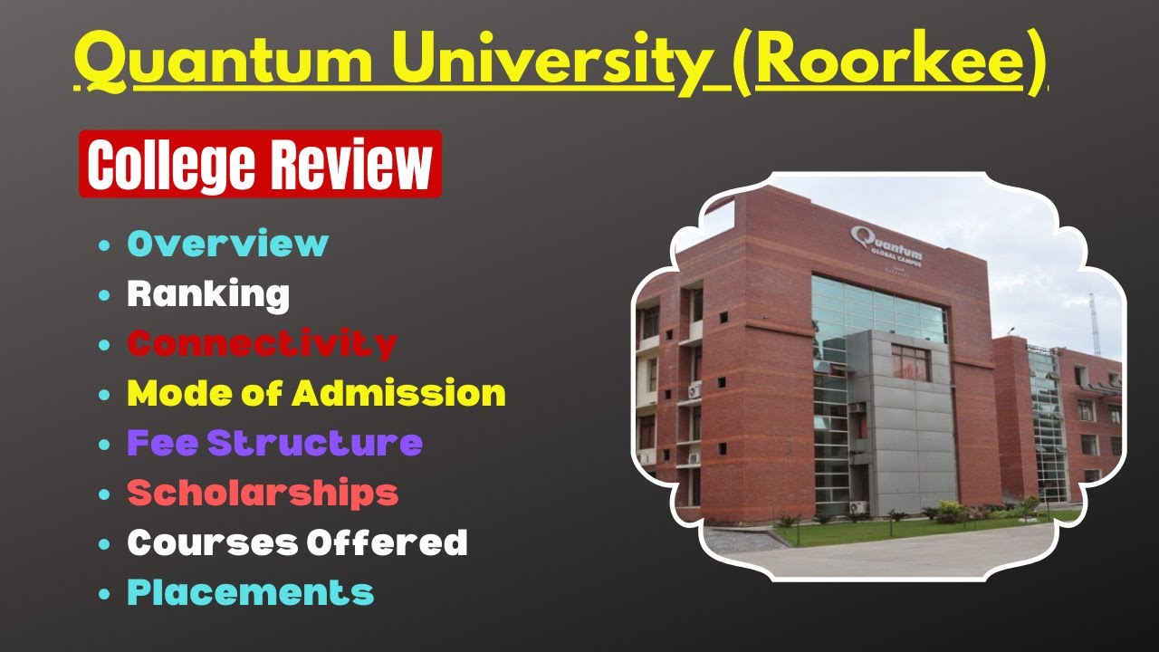 Quantum University - HONEST Review | Admission process | Placement ...